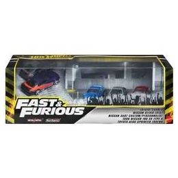 Mattel Hot Wheels Autos, Fast & Furious Tokyo Drift Premiumpaket aus 5 Die-Cast-Fahrzeugen im Ma&szlig;stab 1:64