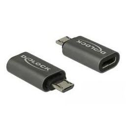 Delock USB 2.0 Adapter [1x USB 2.0 Stecker Micro-B - 1x USB-C&reg; 3.1 Buchse] 65927