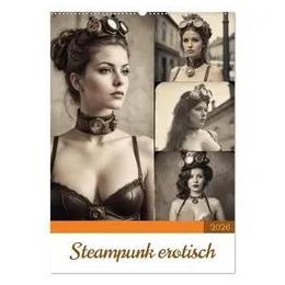 Steampunk erotisch (Wandkalender 2026 DIN A2 hoch), Calvendo Monatskalender