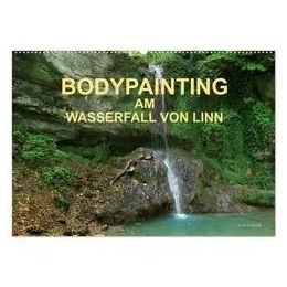 BODYPAINTING AM WASSERFALL VON LINN (Wandkalender 2026 DIN A2 quer), Calvendo Monatskalender