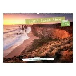 Land. Licht. Meer. (Wandkalender 2026 DIN A2 quer), Calvendo Monatskalender