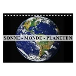 Sonne, Monde und Planeten (Tischkalender 2026 DIN A5 quer), Calvendo Monatskalender