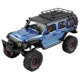 WL Toy Blau (metallic) Brushed 1:10 RC Modellauto Elektro Crawler Allradantrieb (4WD) RtR 2,4 GHz Inkl. Akku und Ladeger&auml;t