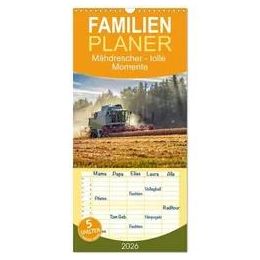 Familienplaner 2026 - M&auml;hdrescher - tolle Momente mit 5 Spalten (Wandkalender, 21 x 45 cm) Calvendo