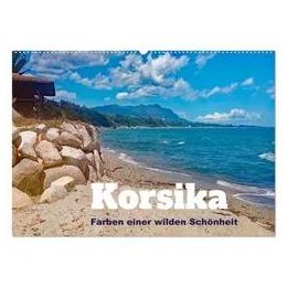 Korsika - Farben einer wilden Sch&ouml;nheit (Wandkalender 2026 DIN A2 quer), Calvendo Monatskalender