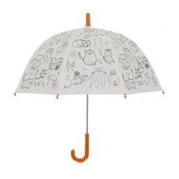 Esschert Design Regenschirm D70cm Katzen zum ausmalen + 9 Malstift