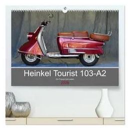 Calvendo Heinkel Tourist 103-A2 Ein Freund f&uuml;rs Leben (hochwertiger Premium Wandkalender 2026 DIN A2 quer), Kunstdruck in Hochglanz