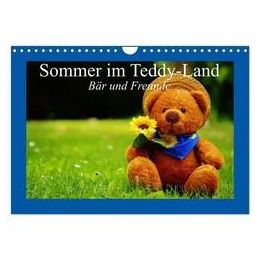 Sommer im Teddy-Land. B&auml;r und Freunde (Wandkalender 2026 DIN A4 quer), Calvendo Monatskalender