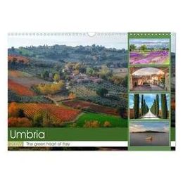 Umbria The green heart of Italy (Wall Calendar 2026 DIN A3 landscape), Calvendo 12 Month Wall Calendar