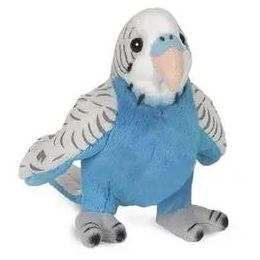 HERMANN TEDDY ORIGINAL Teddy Hermann 94159 - Wellensittich, blau 13 cm