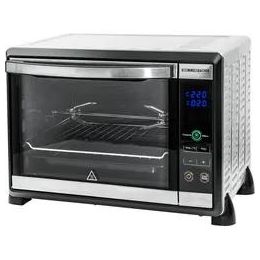 Rommelsbacher Minibackofen "Elektronik Back & Grill Ofen BGE 1580/E", silber (edelstahlfarben), B:48,5cm H:38cm T:34cm, Miniback&ouml;fen, Minibackofen