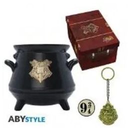 ABYSTYLE HARRY POTTER - Pack premium 3D mug+3D Keychain+Pin Hogwarts' suitcase