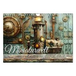 Miniaturwelt Faszinierend winzige H&auml;user im Steampunk-Stil (Wandkalender 2026 DIN A4 quer), Calvendo Monatskalender
