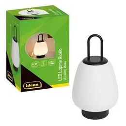 Idena LED Lampe Riako Akku USB C warmwei&szlig; 16x29cm dimmbar Innen