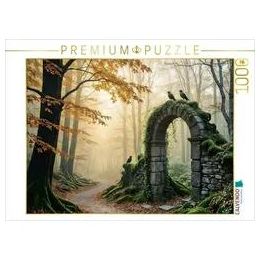 Calvendo Puzzle Die W&auml;chter der Stille - Raben &uuml;ber der alten Ruine 1000 Teile Lege-Gr&ouml;&szlig;e 64x48cm Foto-Puzzle f&uuml;r gl&uuml;ckliche Stunden
