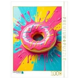 Calvendo Puzzle Pink Donut im Zuckerglanz 1000 Teile Lege-Gr&ouml;&szlig;e 64x48cm Foto-Puzzle f&uuml;r gl&uuml;ckliche Stunden
