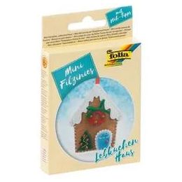 Folia Filzn&auml;hset Mini Filzinies Lebkuchen 19 Teile