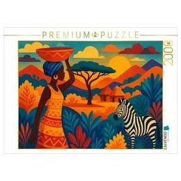 Calvendo Puzzle Wo Zebras staunen und Berge singen 2000 Teile Lege-Gr&ouml;&szlig;e 90x67cm Foto-Puzzle f&uuml;r gl&uuml;ckliche Stunden