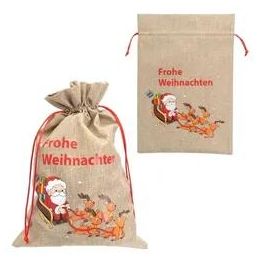 Idena Weihnachtsgeschenksack Weihnachtsmann 49x63cm