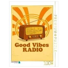 Calvendo Puzzle Good Vibes Radio Retro-Radio mit echten 70er-Vibes 1000 Teile Lege-Gr&ouml;&szlig;e 64x48cm Foto-Puzzle f&uuml;r gl&uuml;ckliche Stunden