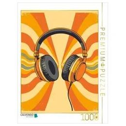 Calvendo Puzzle Funky Headphones 1000 Teile Lege-Gr&ouml;&szlig;e 64x48cm Foto-Puzzle f&uuml;r gl&uuml;ckliche Stunden
