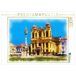Calvendo Puzzle Dom von Timisoara (Sf&acirc;ntul Gheorghe), Rum&auml;nien 1736 bis 1763 1000 Teile Lege-Gr&ouml;&szlig;e 64x48cm Foto-Puzzle f&uuml;r gl&uuml;ckliche Stunden