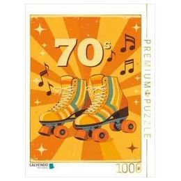 Calvendo Puzzle Retro Roller Skates 1000 Teile Lege-Gr&ouml;&szlig;e 64x48cm Foto-Puzzle f&uuml;r gl&uuml;ckliche Stunden