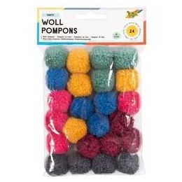 Folia&reg; Pompons, Party &Oslash; 30 mm 24 St&uuml;ck