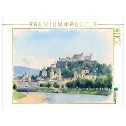 Calvendo Puzzle Blick auf Burg Hohensalzburg und Salzburg 2000 Teile Lege-Gr&ouml;&szlig;e 90x67cm Foto-Puzzle f&uuml;r gl&uuml;ckliche Stunden