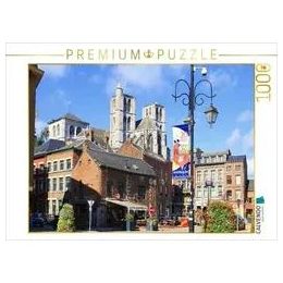Calvendo Puzzle Huy in Belgien, Blick zur Stiftskirche Notre-Dame 1000 Teile Lege-Gr&ouml;&szlig;e 64x48cm Foto-Puzzle f&uuml;r gl&uuml;ckliche Stunden