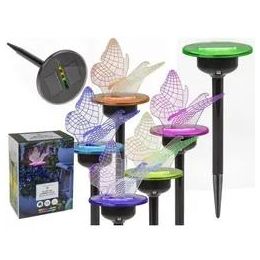 Out of the Blue 3D Solar Garden Stick Mystic Butterfly mit Farbwechsel-LED 45cm