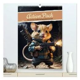 Calvendo Action Pack - Ein tierisch niedliches Spezialkommando (hochwertiger Premium Wandkalender 2026 DIN A2 hoch), Kunstdruck in Hochglanz