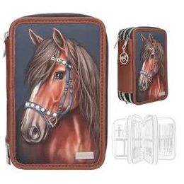 Depesche Miss Melody 3 Fach Federtasche LUXURY HORSE