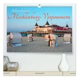 Calvendo Sehnsuchtsland Mecklenburg-Vorpommern (hochwertiger Premium Wandkalender 2026 DIN A2 quer), Kunstdruck in Hochglanz