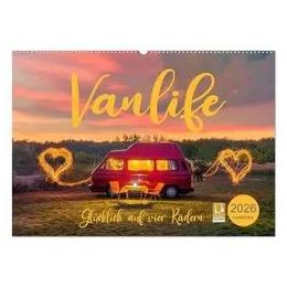 Vanlife - Gl&uuml;cklich auf vier R&auml;dern (Wandkalender 2026 DIN A2 quer), Calvendo Monatskalender