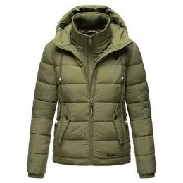 Outdoorjacke Marikoo "Taisaa Pri", Damen, Gr. M, gr&uuml;n (olive), Obermaterial: 100% Polyester; Innenseite: 100% Polyester; Futter: 100% Polyester; Wattierung: 100% Polyester, Jacken Outdoorjacke, mit hochstehendem Kragen