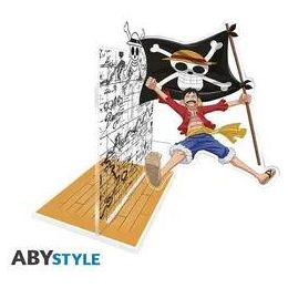 ONE PIECE - Acryl&reg; Bookend - Luffy with his flag