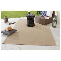 Teppich Hanse Home "Match" Gr. 2, beige, B:80cm H:8mm L:150cm, Kunstfaser, Teppiche, Teppich, In-& Outdoor, Kurzflor, L&auml;ufer, Modern, Unifarben, Wohnzimmer, Balkon