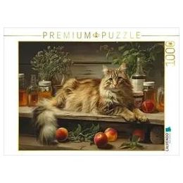 Calvendo Puzzle Sommerduft und Samtpfoten 1000 Teile Lege-Gr&ouml;&szlig;e 64x48cm Foto-Puzzle f&uuml;r gl&uuml;ckliche Stunden