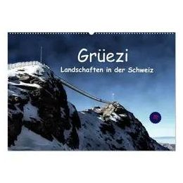 Gr&uuml;ezi . Landschaften in der Schweiz Planer (Wandkalender 2026 DIN A2 quer), Calvendo Monatskalender