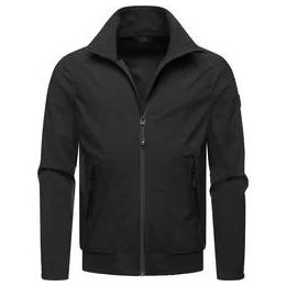 Outdoorjacke Ragwear "Collwie", Herren, Gr. XL (54), schwarz, Obermaterial: 100% Polyester. Futter: 100% Polyester, gerade h&uuml;ftbedeckend, hoch geschlossener Ausschnitt, &Auml;rmel ohne &Auml;rmelschlitz B&uuml;ndchen mit Gummizug, Jacken Outdoorjacke, wasserdichte Herren &Uuml;bergangsjacke mit hohem Kragen