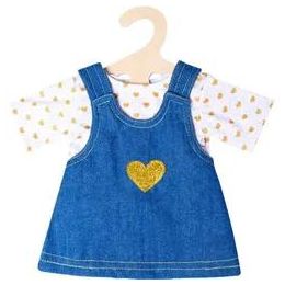 Heless Puppen-Jeanskleid Goldst&uuml;ck mit T-Shirt, Gr. 28-35 cm