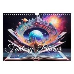 Fantasy-B&uuml;cher Sch&ouml;nheit des Universums (Wandkalender 2026 DIN A4 quer), Calvendo Monatskalender