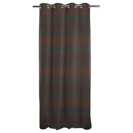 Vorhang Apelt "Lennox" Gr. 1, braun, B:140cm H:245cm, Jacquard, Baumwolle, Polyester, Gardinen, HxB: 245x140