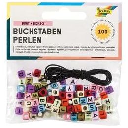 Folia&reg; Buchstaben Perlen, farbig sortiert