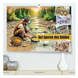 Calvendo Auf den Spuren des Goldes - Vom Goldrausch am Yukon River (hochwertiger Premium Wandkalender 2026 DIN A2 quer), Kunstdruck in Hochglanz