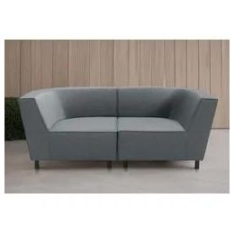 Sofa-Eckelement DOMO collection "Sonna, individuell zusammenstellbar", grau (dunkelgrau), B:103cm H:77cm T:103cm, 100% Olefin, Polsterelemente, Einzelelemente f&uuml;r Terrasse, Garten und Balkon, speziell f&uuml;r Outdoor