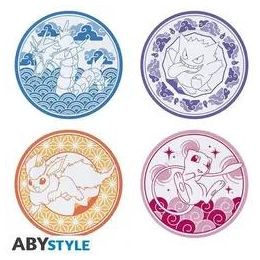 ABYSTYLE POKEMON - Set of 4 Plates - Japanese Style