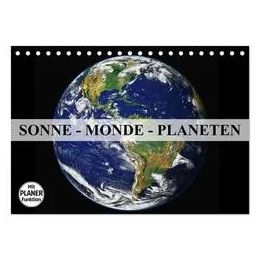 Sonne, Monde und Planeten (Tischkalender 2026 DIN A5 quer), Calvendo Monatskalender