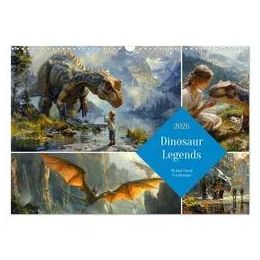Dinosaur Legends (Wall Calendar 2026 DIN A3 landscape), Calvendo 12 Month Wall Calendar
